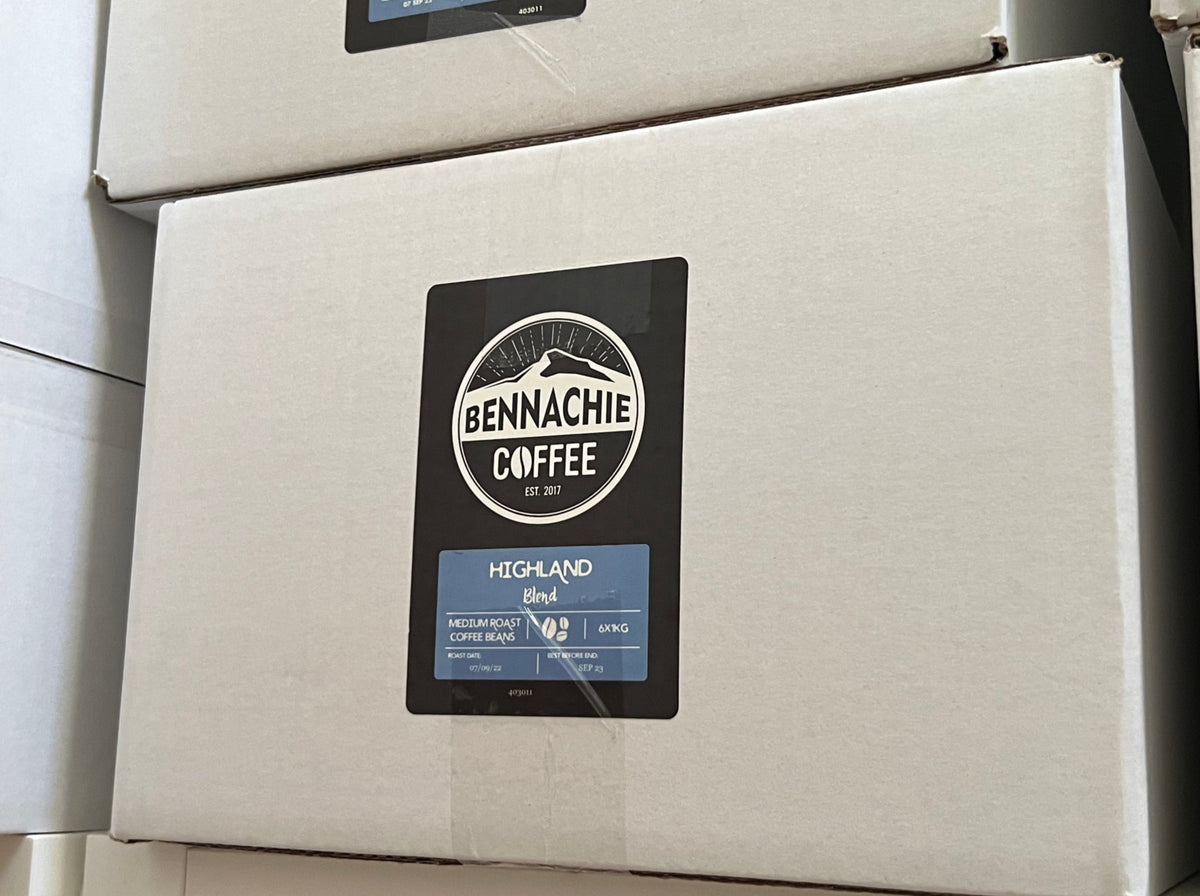 Case of 6x1kg - Highland Blend Coffee Beans – Bennachie Coffee